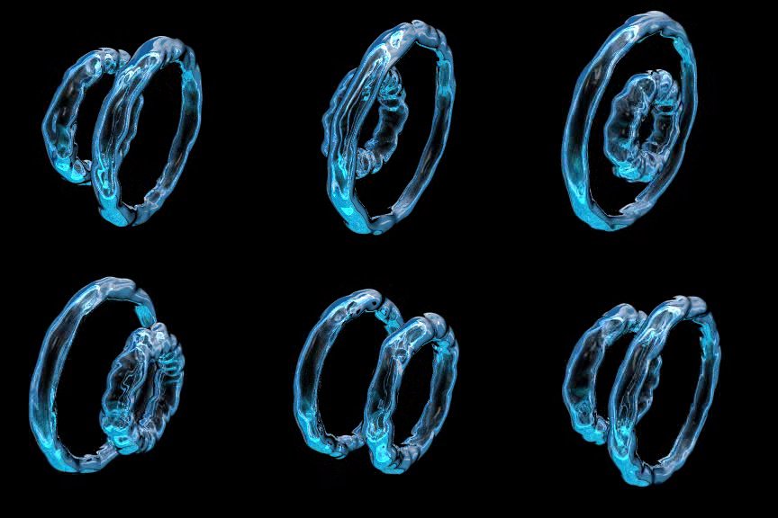 Leap-Frogging Bubble Rings